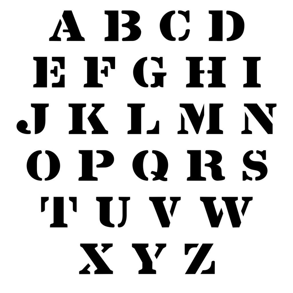 10 Best Fancy Letter Stencils Free Printable Printablee | Printable ...