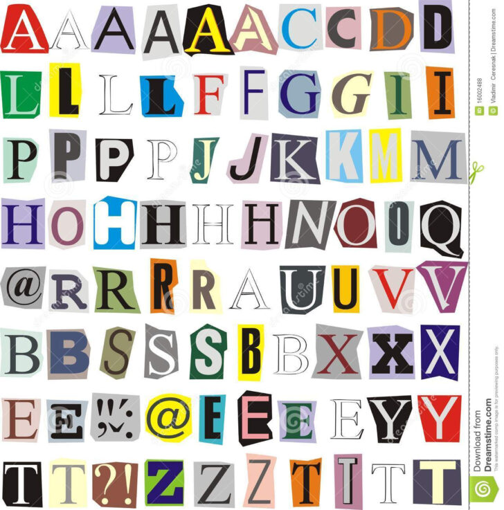 10 Magazine Cut Out Letters Font Images Magazine Letters Cut Out ...