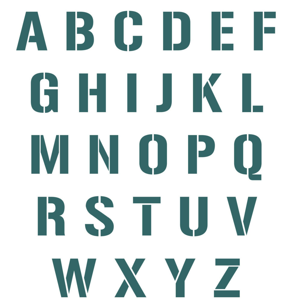 6 Best Large Printable Block Letter Stencils R Printablee | Printable ...