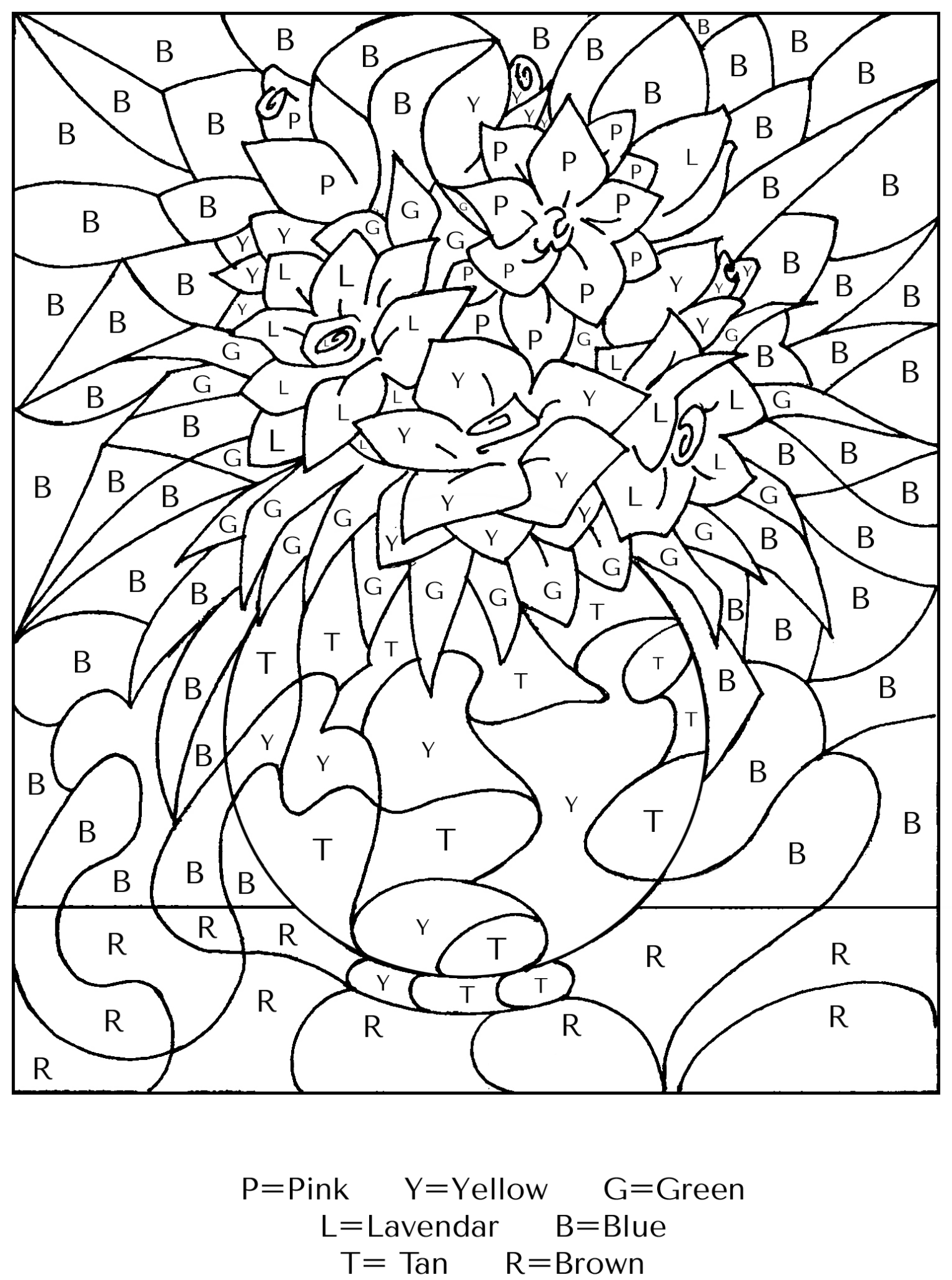 Color By Letters Coloring Pages Best Coloring Pages For Kids ...