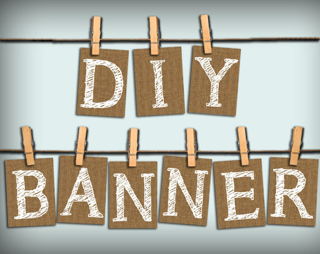 DIY Alphabet Letters Banner Sign Printable PDF By Justforkeeps ...