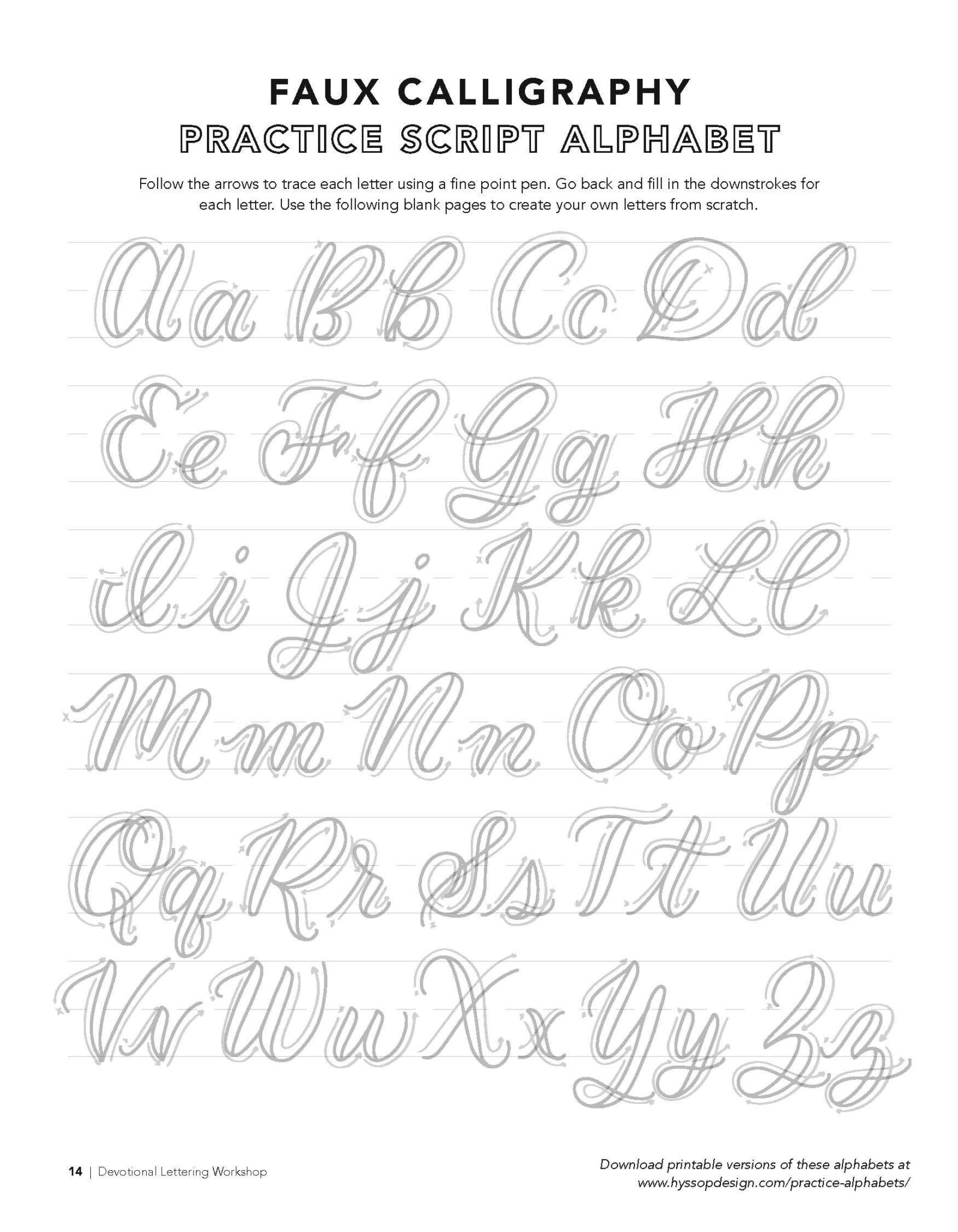 Free Calligraphy Alphabets Jacy Corral Hand Lettering Alphabet ...