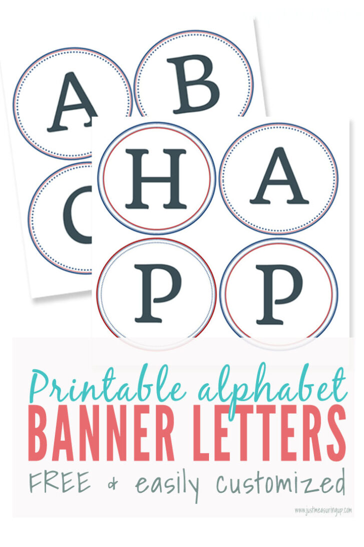 Free Printable Banner Letters For Making A DIY Sign | Printable Letters ...
