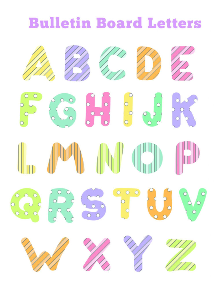 Free Printable Bulletin Board Letters Templates PDF Printables Hub ...