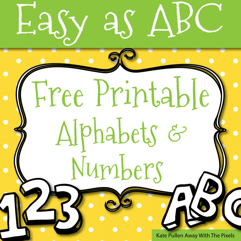 Free Printable Letters And Numbers For Crafts | Printable Letters to ...