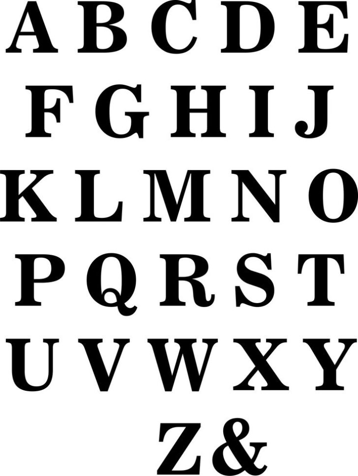 Large Letters Serif Font Lettering Fonts Lettering Styles Alphabet ...