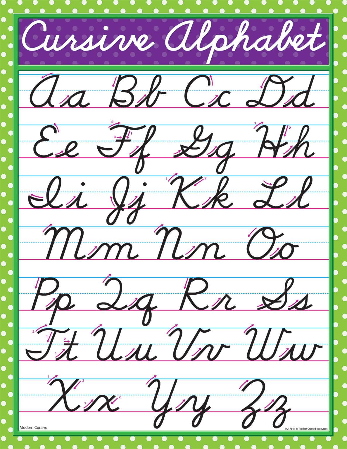 Cursive Letters Chart Printable | Printable Letters to Cut Out