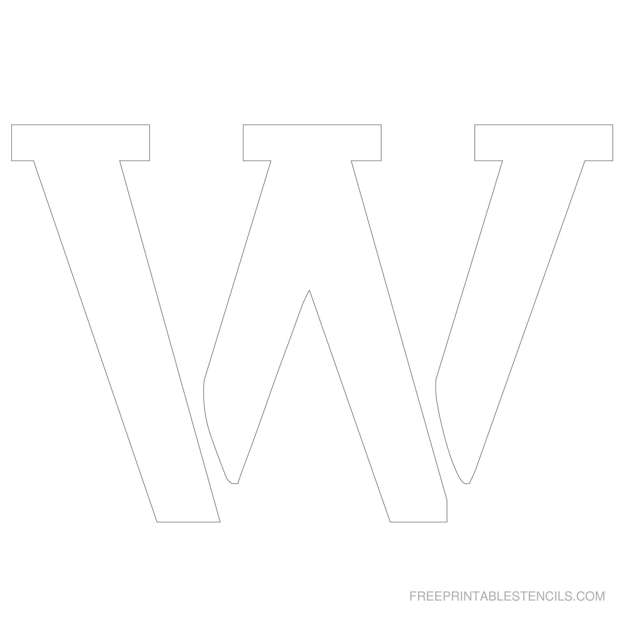 Printable 6 Inch Letter Stencil W Letter Stencils Free Stencils ...