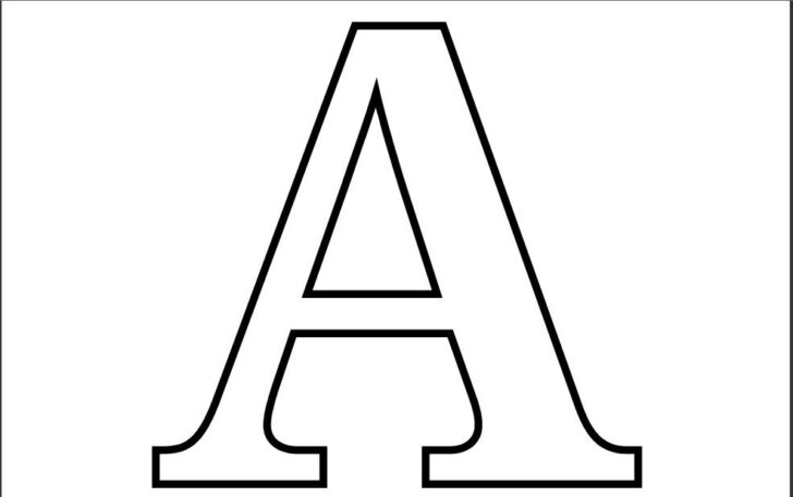 Printable Letter A Coloring Page Use This Printable Letter A Coloring ...