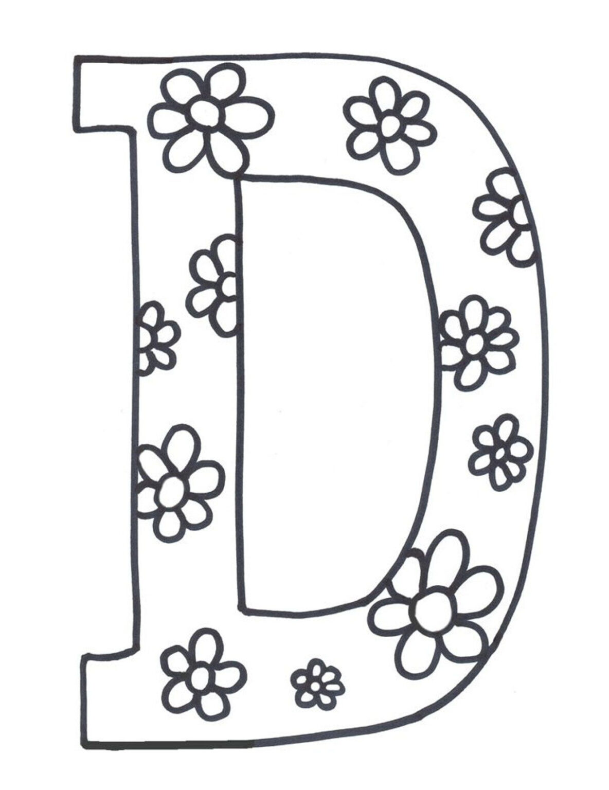 Printable Letter D Coloring Pages Coloring Home | Printable Letters to ...