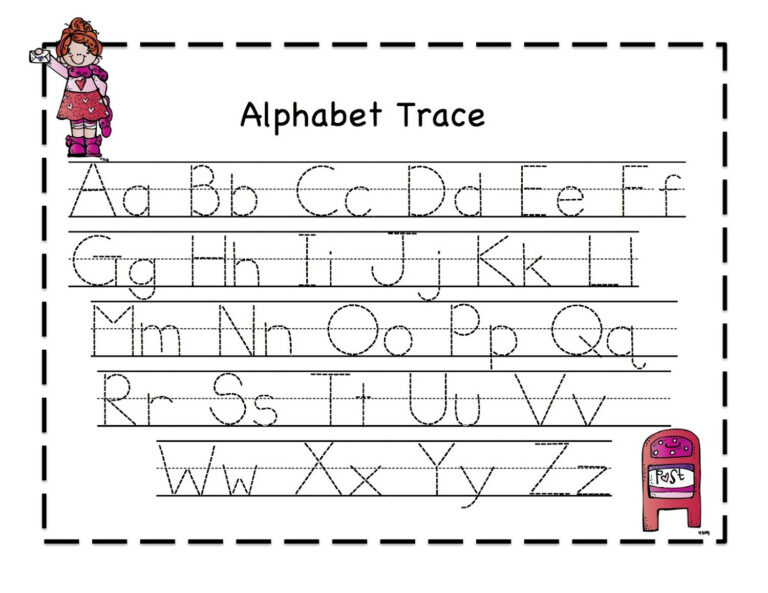 Printable Letter To Trace Activity Shelter | Printable Letters to Cut Out